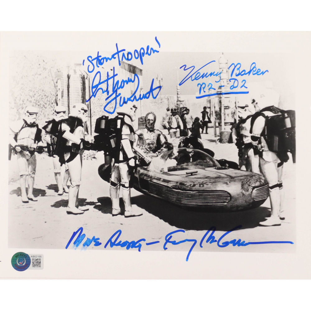 Kenny Baker, Anthony Forrest & Terry McGovern Signed "Star Wars: A New ...