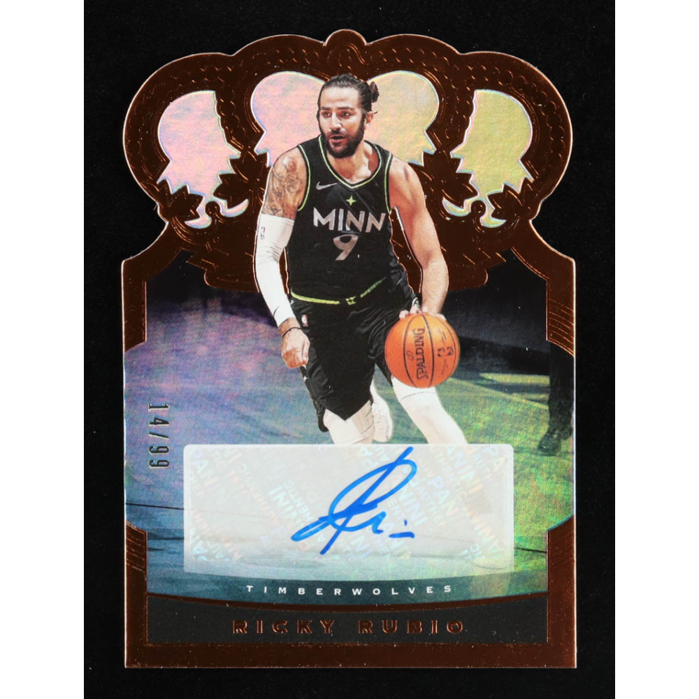 Ricky Rubio 2020-21 Crown Royale Crown Autographs Bronze #11 | Pristine ...