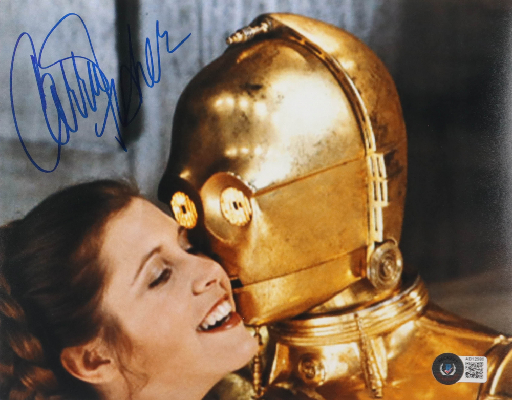 Carrie Fisher Signed "Star Wars: The Empire Strikes Back" 8x10 Photo ...