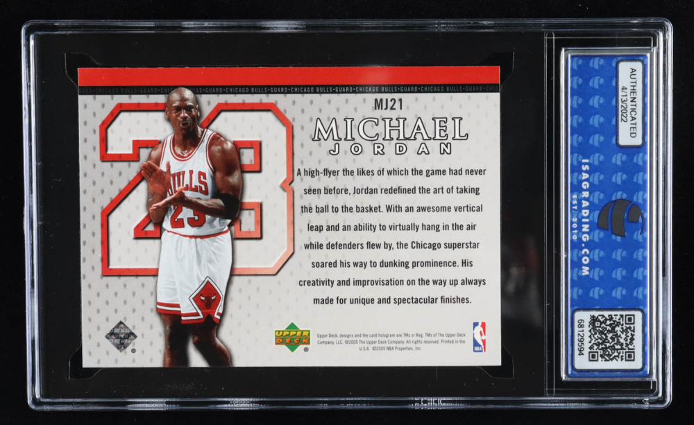 Michael Jordan 2005-06 Upper Deck Michael Jordan #MJ21 (ISA 10 ...