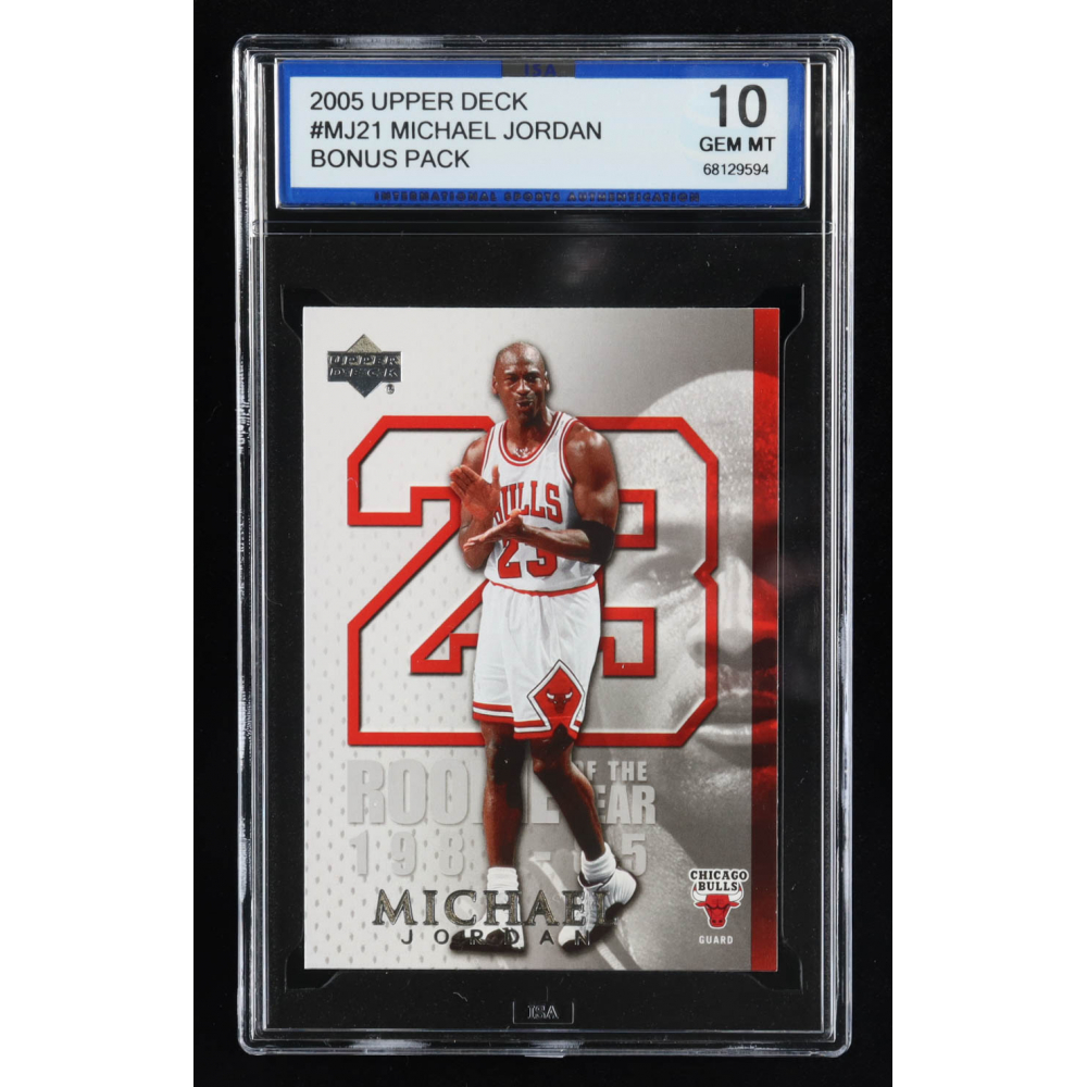 Michael Jordan 2005-06 Upper Deck Michael Jordan #MJ21 (ISA 10 ...