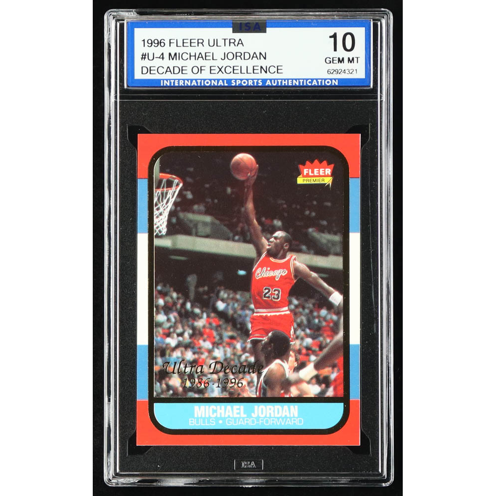 Michael Jordan 1996-97 Ultra Decade of Excellence #U4 (ISA 10 ...