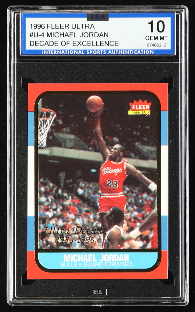Michael Jordan 1996-97 Ultra Decade of Excellence #U4 (ISA 10 ...