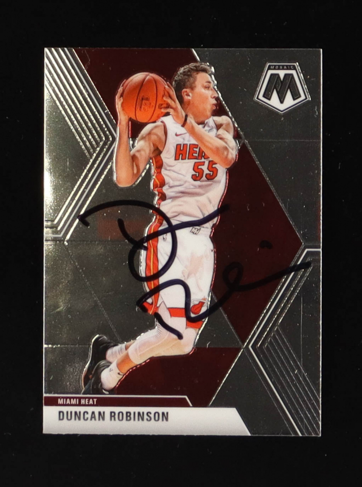 Duncan Robinson Signed 2019-20 Panini Mosaic #170 RC (JSA) | Pristine ...