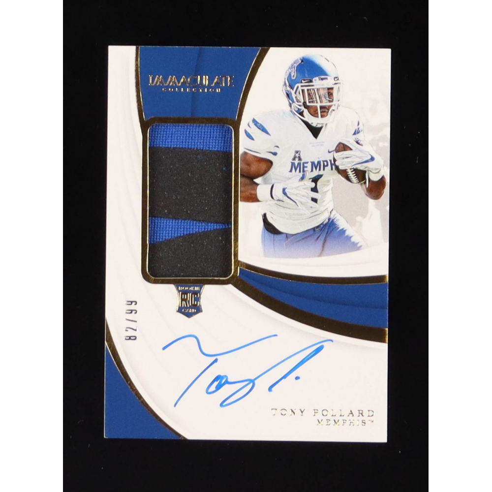 Tony Pollard 2019 Immaculate Collection Collegiate #129 Jersey ...