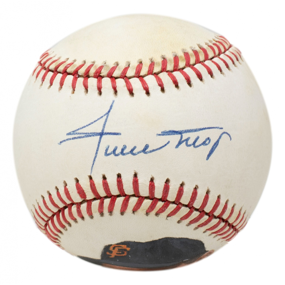 Willie Mays Signed ONL Hand-Painted Baseball (Beckett) | Pristine Auction