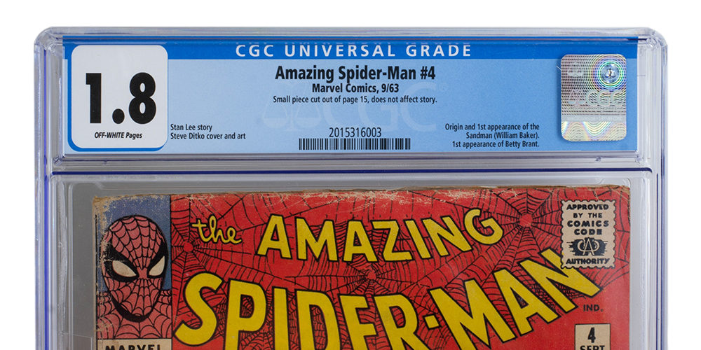 1963 "The Amazing Spider-Man" Issue #4 Marvel Comic Book (CGC 1.8 ...