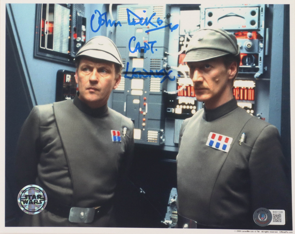 John Dicks Signed "Star Wars: The Empire Strikes Back" 8x10 Photo ...