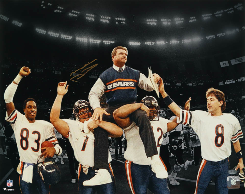 Mike Ditka Signed Bears 16x20 Photo (Schwartz) | Pristine Auction