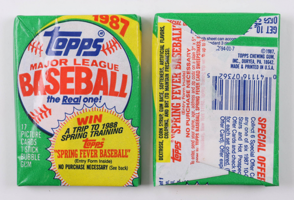 1987 Topps Baseball Wax Box With (36) Packs | Pristine Auction