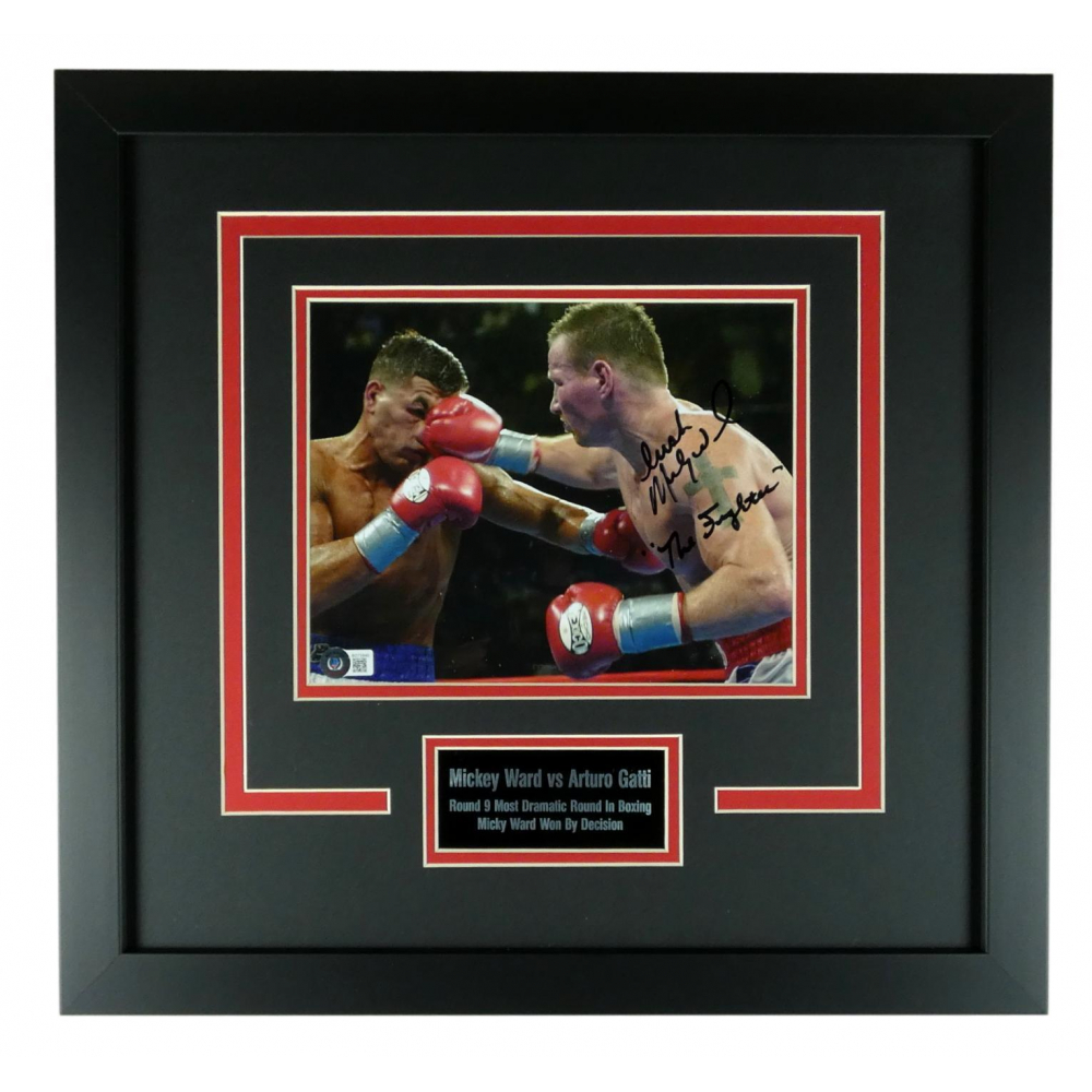 "Irish" Micky Ward Signed Custom Framed Photo Inscribed "The Fighter ...