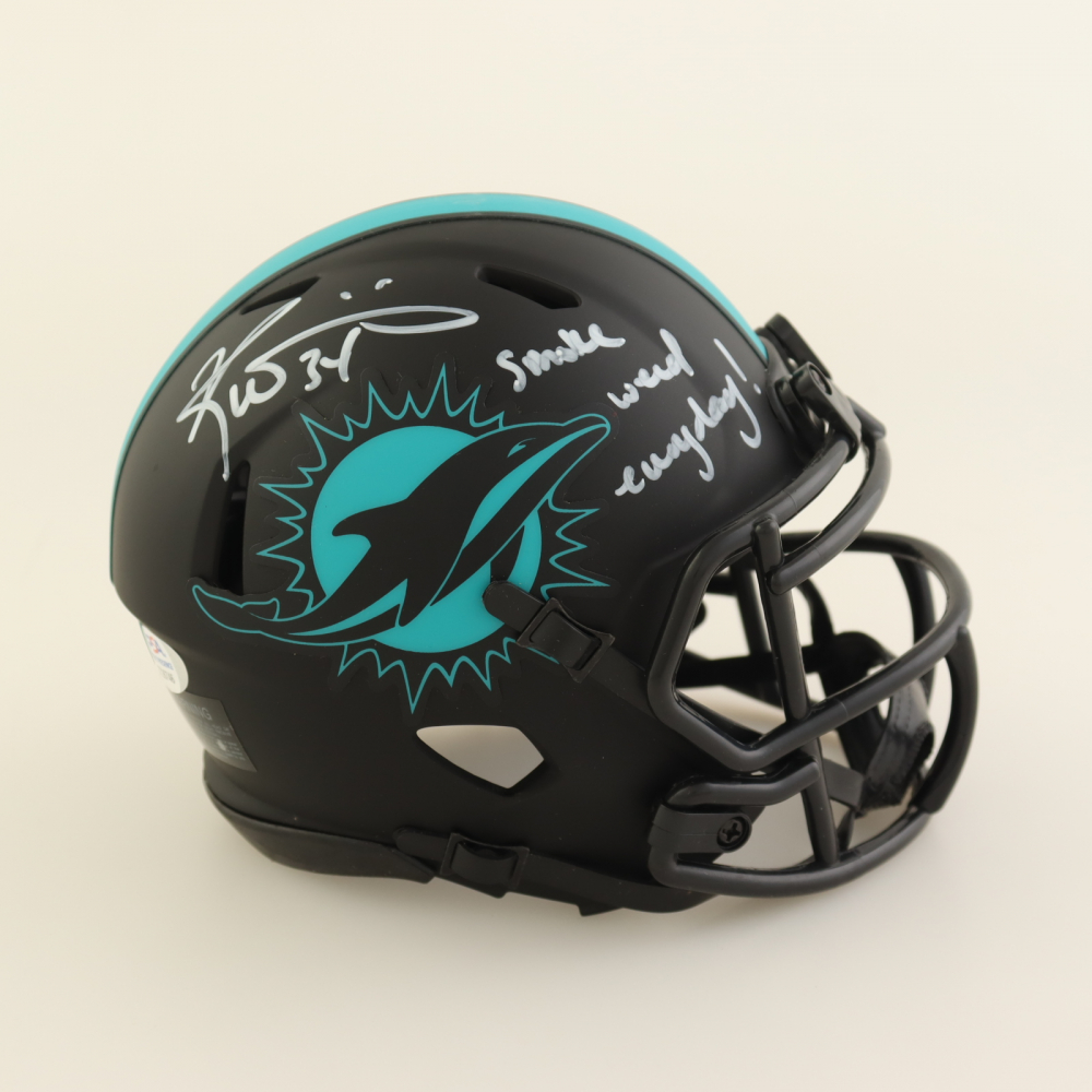 Ricky Williams Signed Dolphins Eclipse Alternate Speed Mini Helmet ...