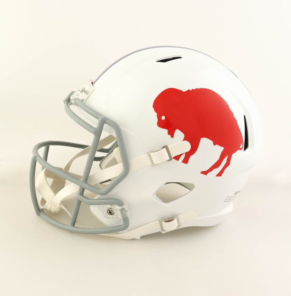 Josh Allen Signed Bills Full Size Throwback Logo Speed Helmet (Beckett ...