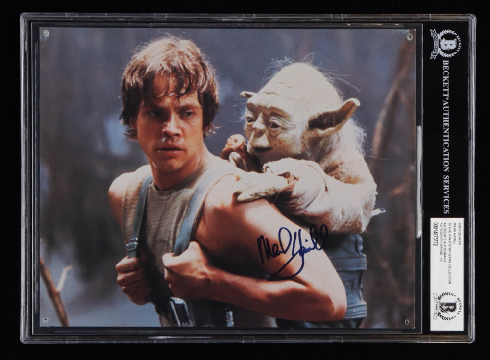 Mark Hamill Signed "Star Wars V: The Empire Strikes Box" 8x10 Photo ...