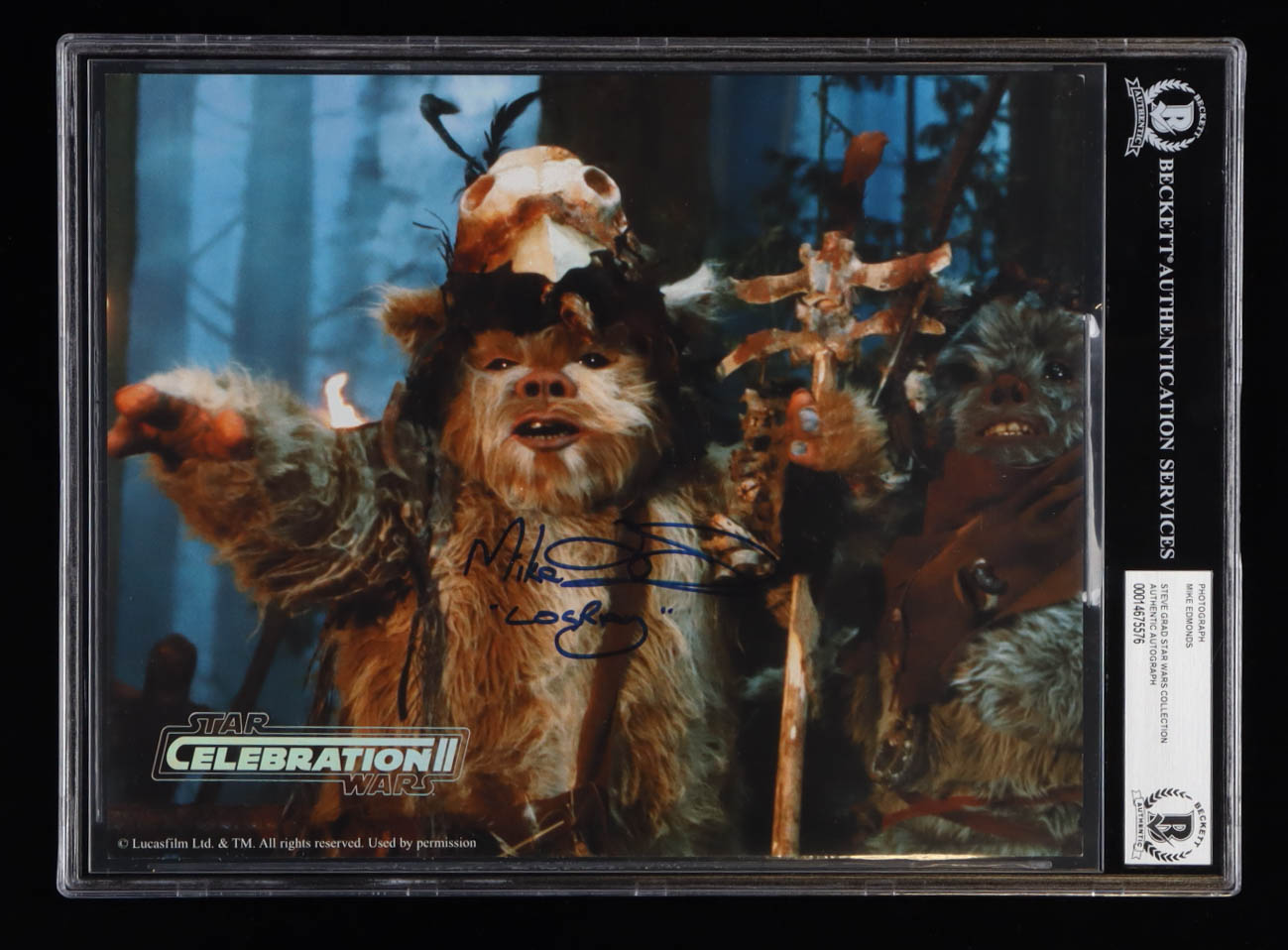 Mike Edmonds Signed "STAR WARS" 8x10 Photo Inscribed "Best Wishes ...