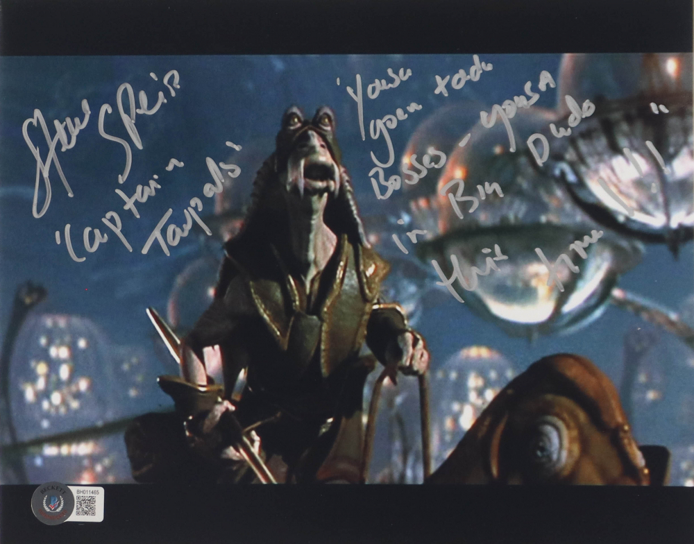 Steven Speirs Signed "Star Wars: Episode I The Phantom Menace" 8x10 ...