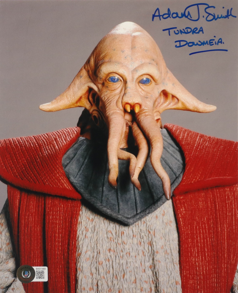 Adrian Smith Signed "Star Wars" 8x10 Photo Inscribed "Tundra Dowmeia ...