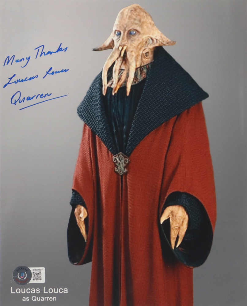 Loucas Louca Signed "Star Wars: Episode I The Phantom Menace" 8x10 ...
