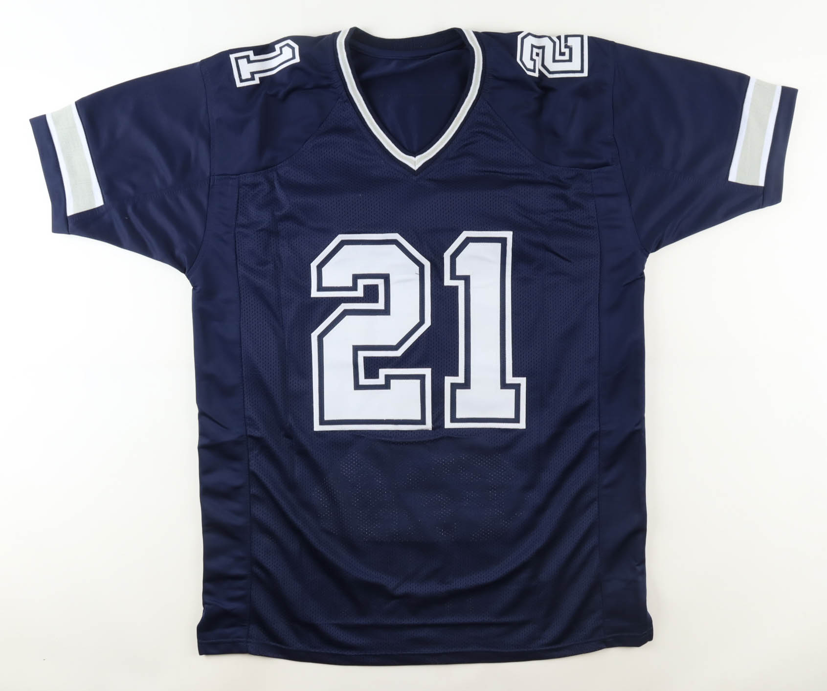 Deion Sanders Signed Career Highlight Stat Jersey (Beckett) | Pristine ...