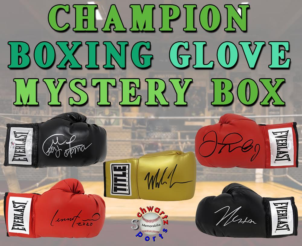 Schwartz Sports Boxing Champion Signed Boxing Glove Mystery Box ...