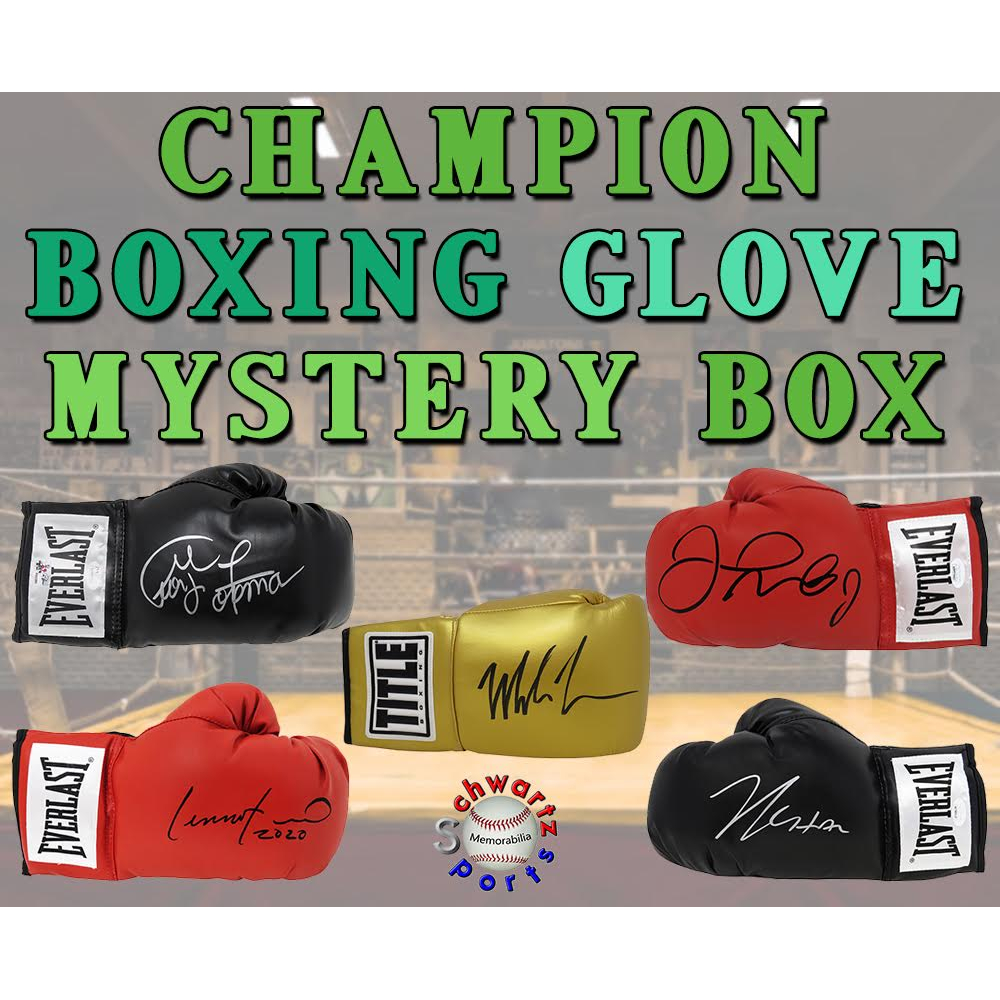 Schwartz Sports Boxing Champion Signed Boxing Glove Mystery Box ...