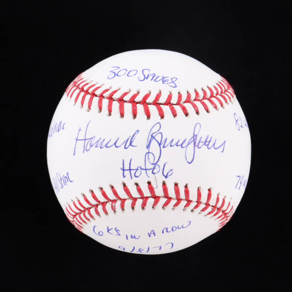 Bruce Sutter Signed OML Baseball with (7) Career Stat Inscriptions (PSA ...