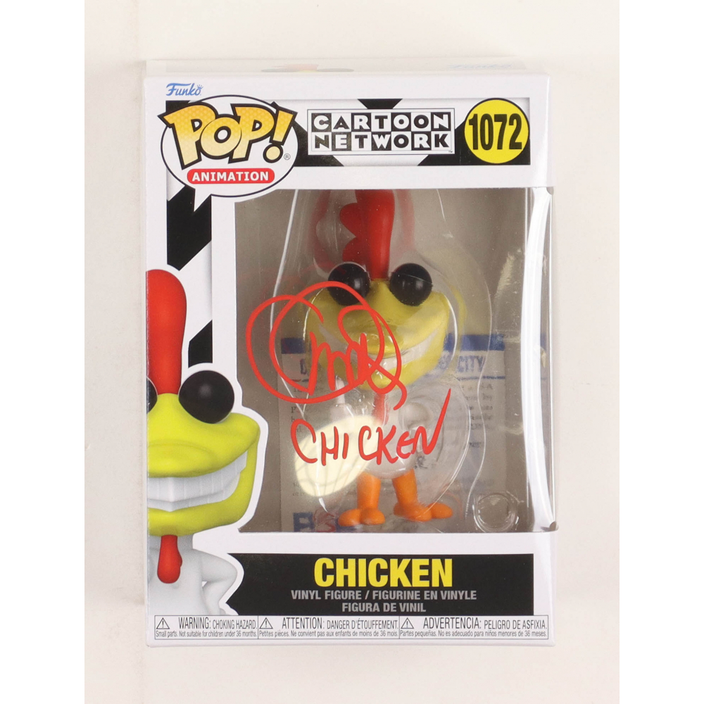 Charlie Adler Signed Pop! Animation "Cow And Chicken" #1072 Chicken ...