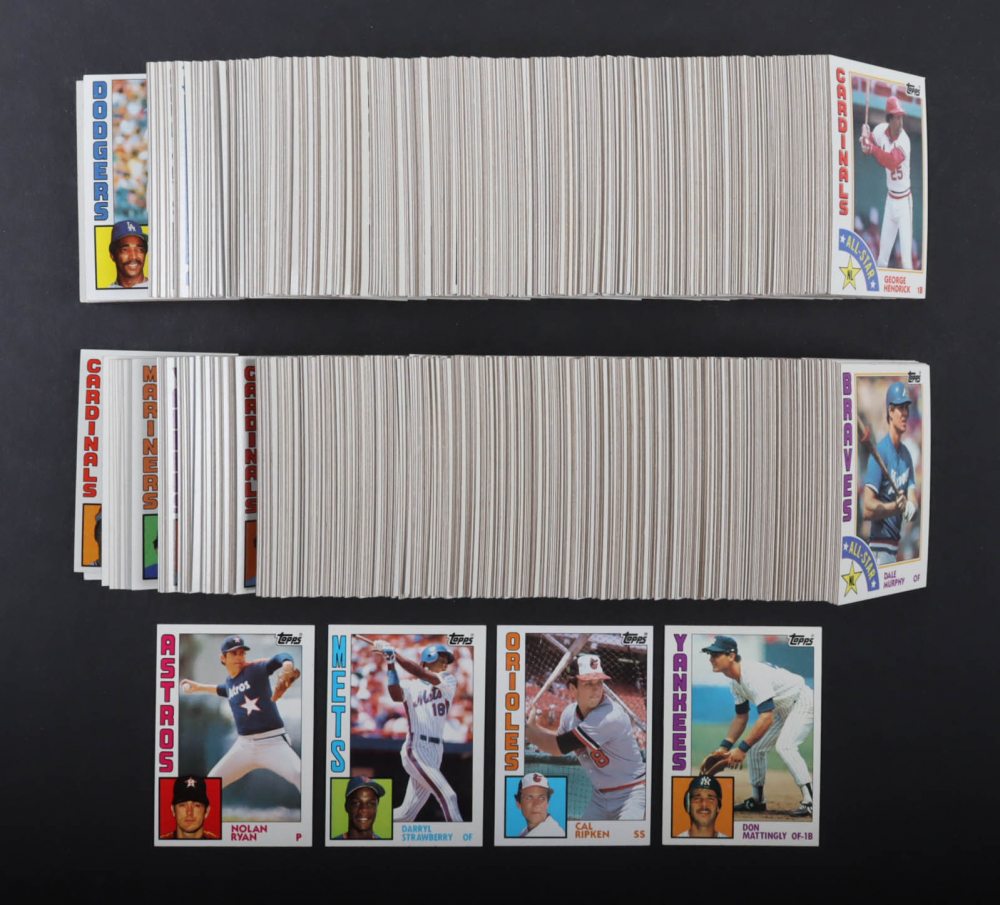 1984 Topps Baseball Complete Set of (792) Cards with Don Mattingly #8 ...