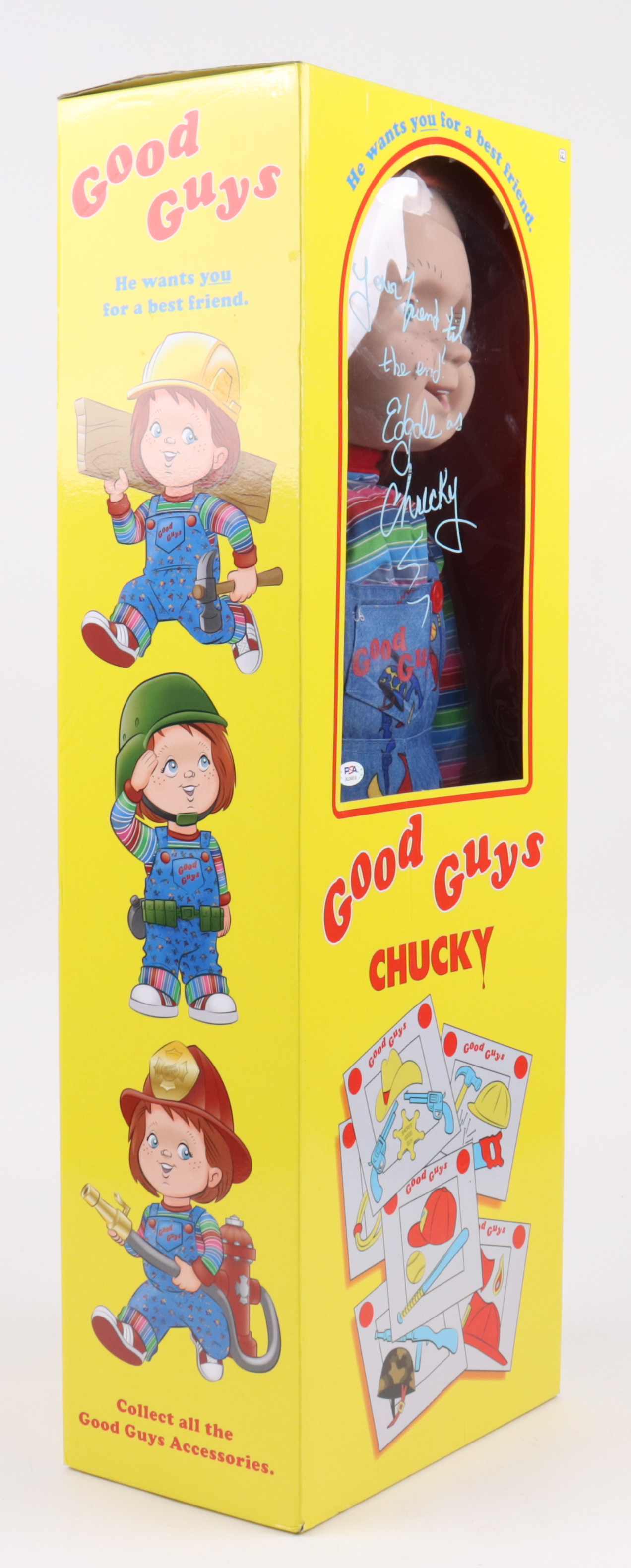 Ed Gale Signed "Childs Play" Full-Size Movie Prop Replica Chucky Doll ...