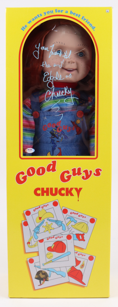 Ed Gale Signed "Childs Play" Full-Size Movie Prop Replica Chucky Doll ...
