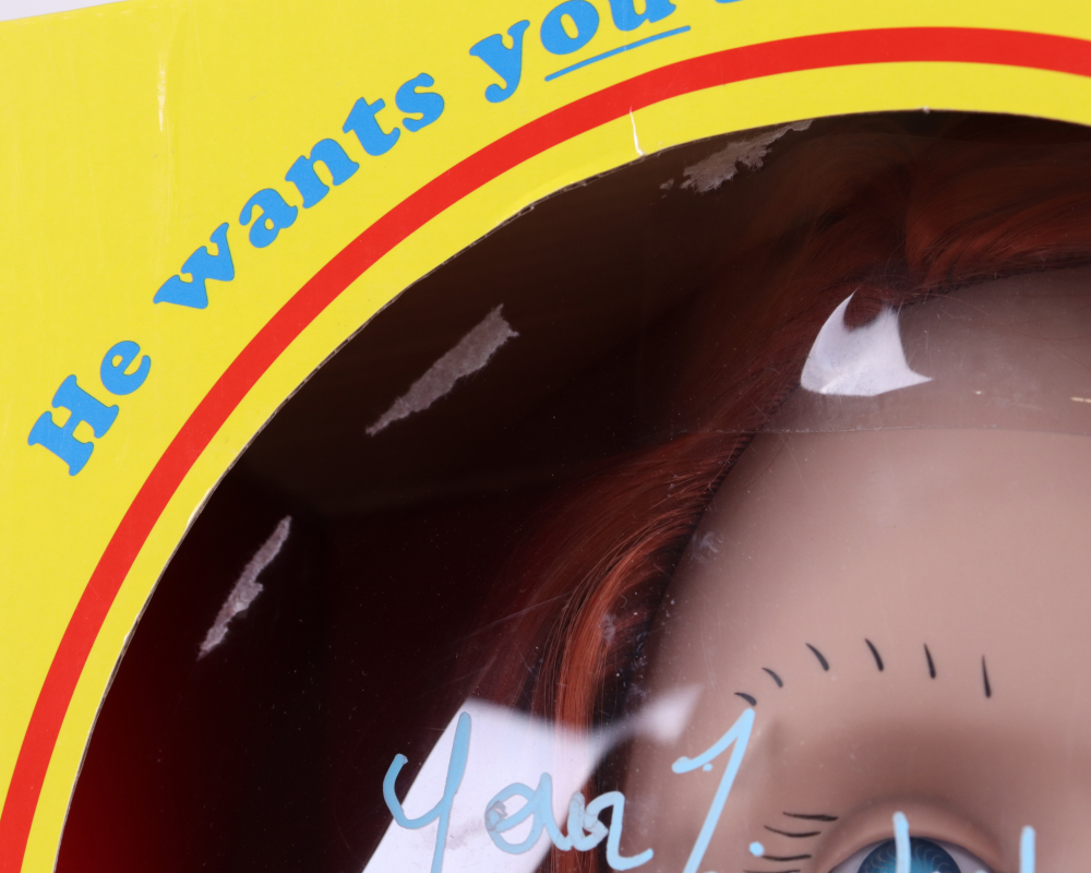 Ed Gale Signed "Childs Play" Full-Size Movie Prop Replica Chucky Doll ...