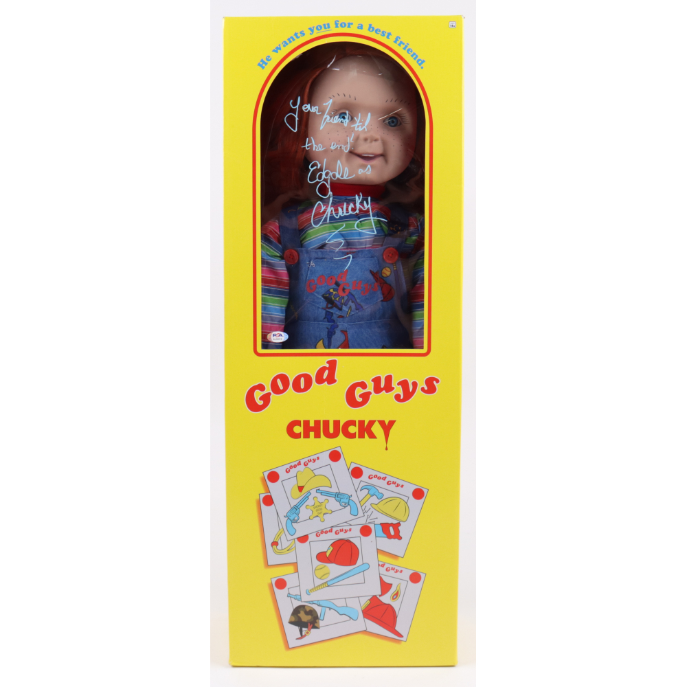 Ed Gale Signed "Childs Play" Full-Size Movie Prop Replica Chucky Doll ...