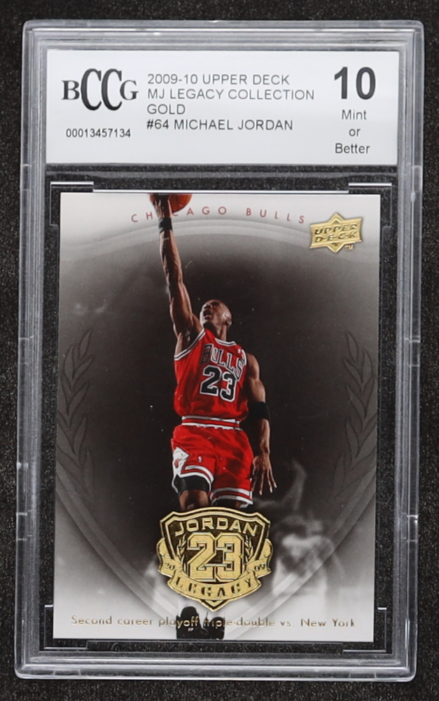 Michael Jordan 2009-10 Upper Deck Michael Jordan Legacy Collection Gold ...
