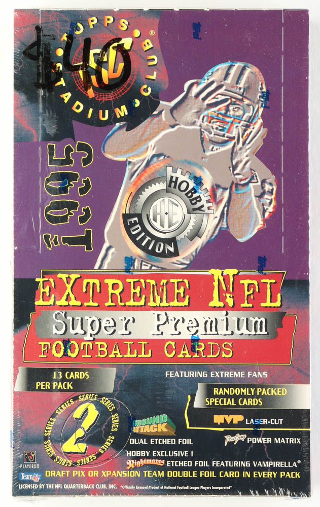 1995 Topps Stadium Club Series 2 Football Hobby Box with (24) Packs ...