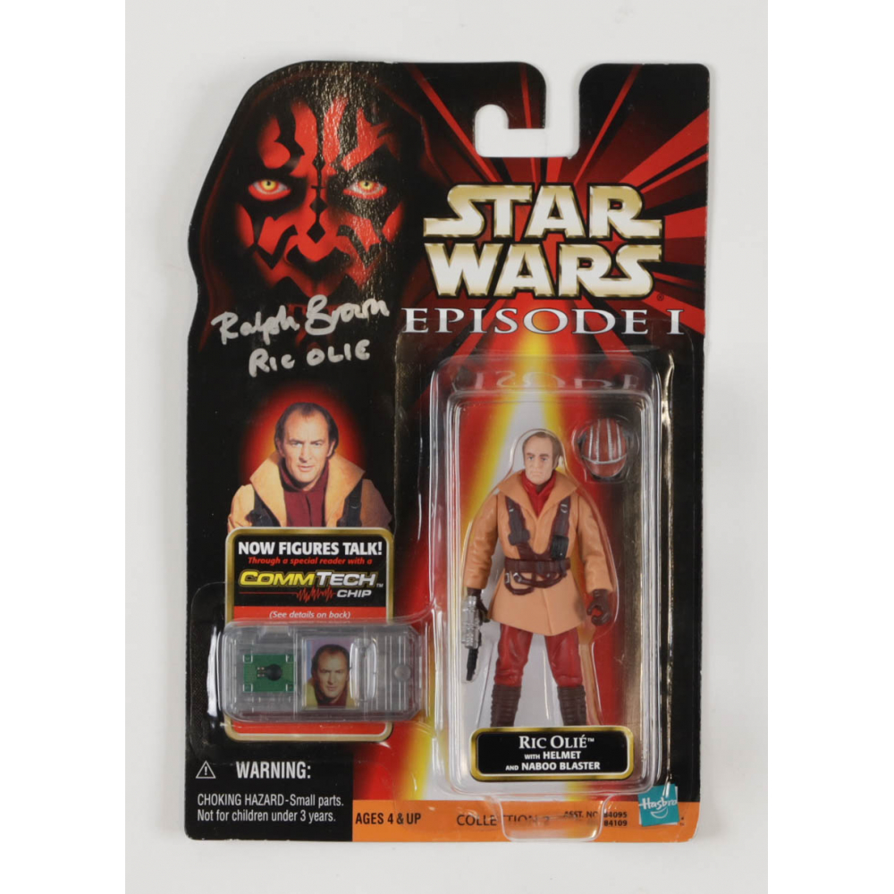 Ralph Brown Signed "STAR WARS: Episode I" Ric Olie Action Figure ...