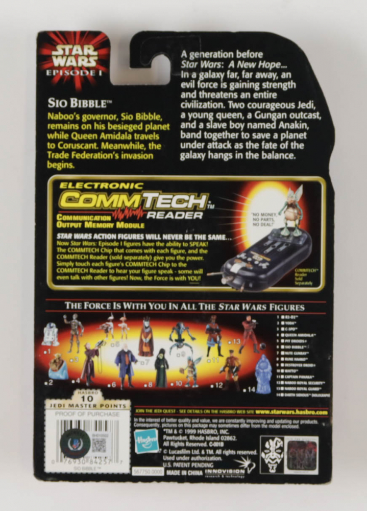 Oliver Ford Davies Signed "STAR WARS: Episode I" Sio Bibble Action ...