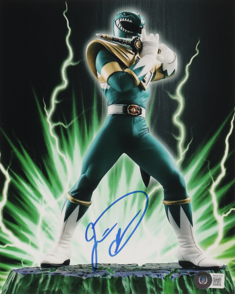 Jason David Frank Signed "Power Rangers" 8x10 Photo (Beckett ...