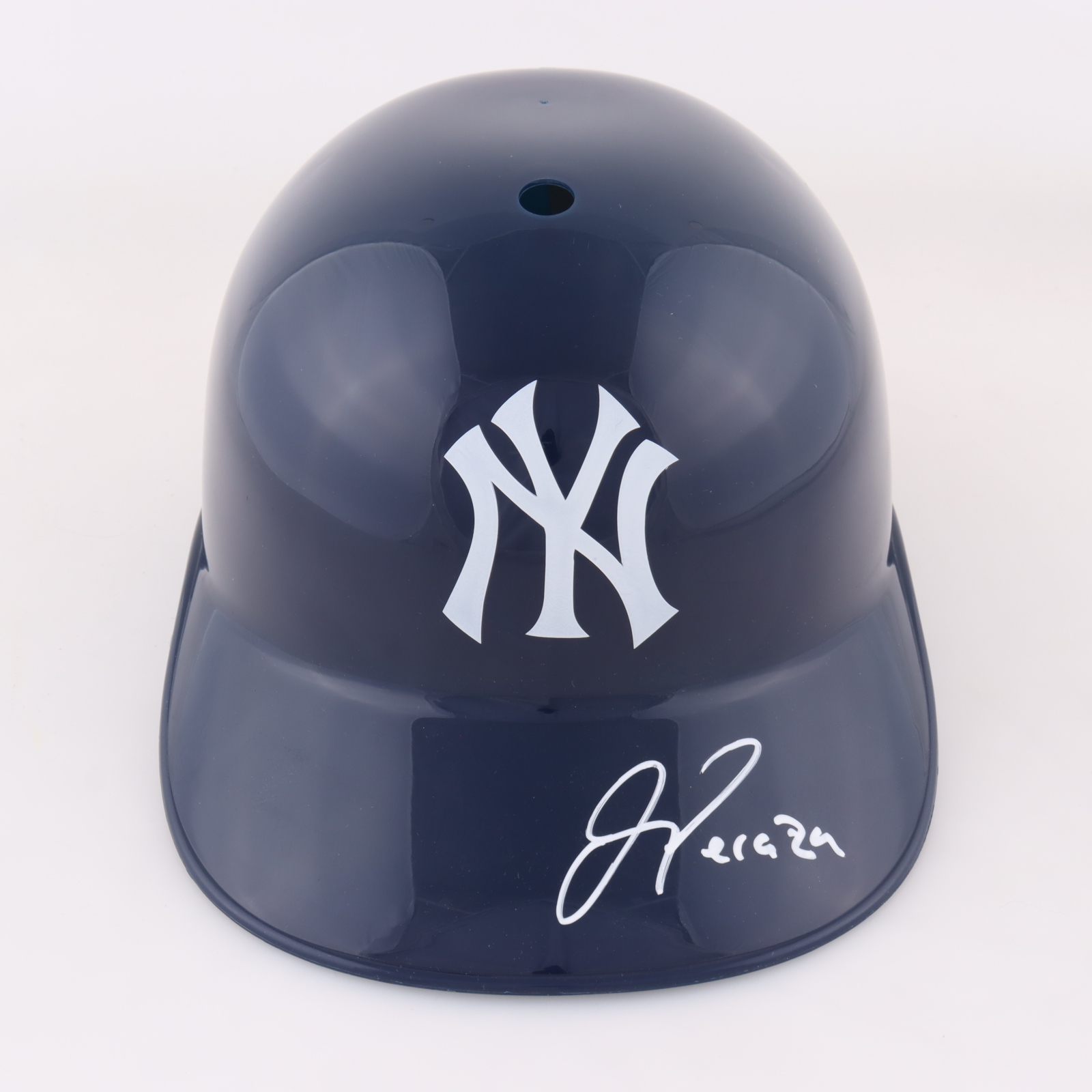 Oswald Peraza Signed Yankees Full-Size Batting Helmet (JSA) | Pristine ...