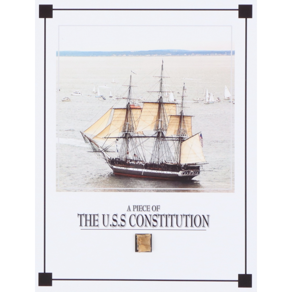 Authentic Piece Of Wood From The USS Constitution on 6x8 Photo (The ...