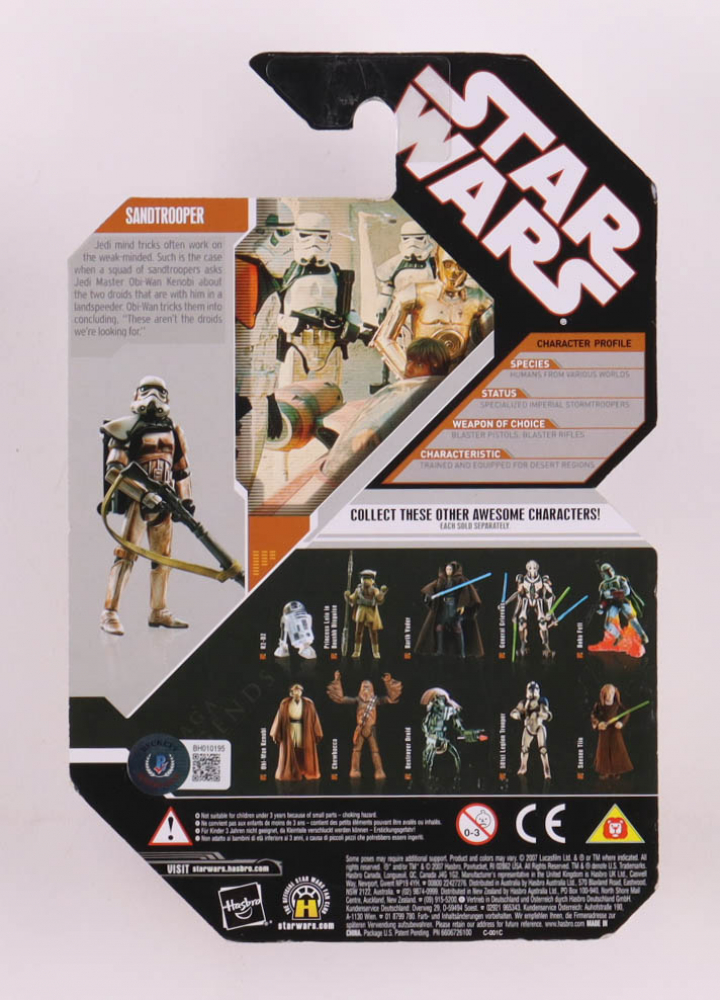 Anthony Forrest Signed "STAR WARS: Saga Legends" Sandtrooper Action ...