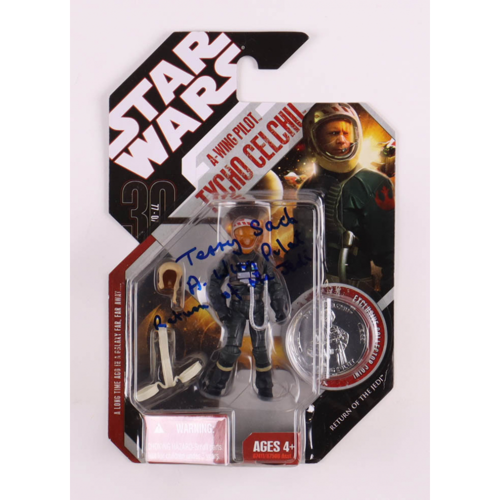 Terry Sach Signed "STAR WARS: Return of the Jedi" A-Wing Pilot Tycho ...