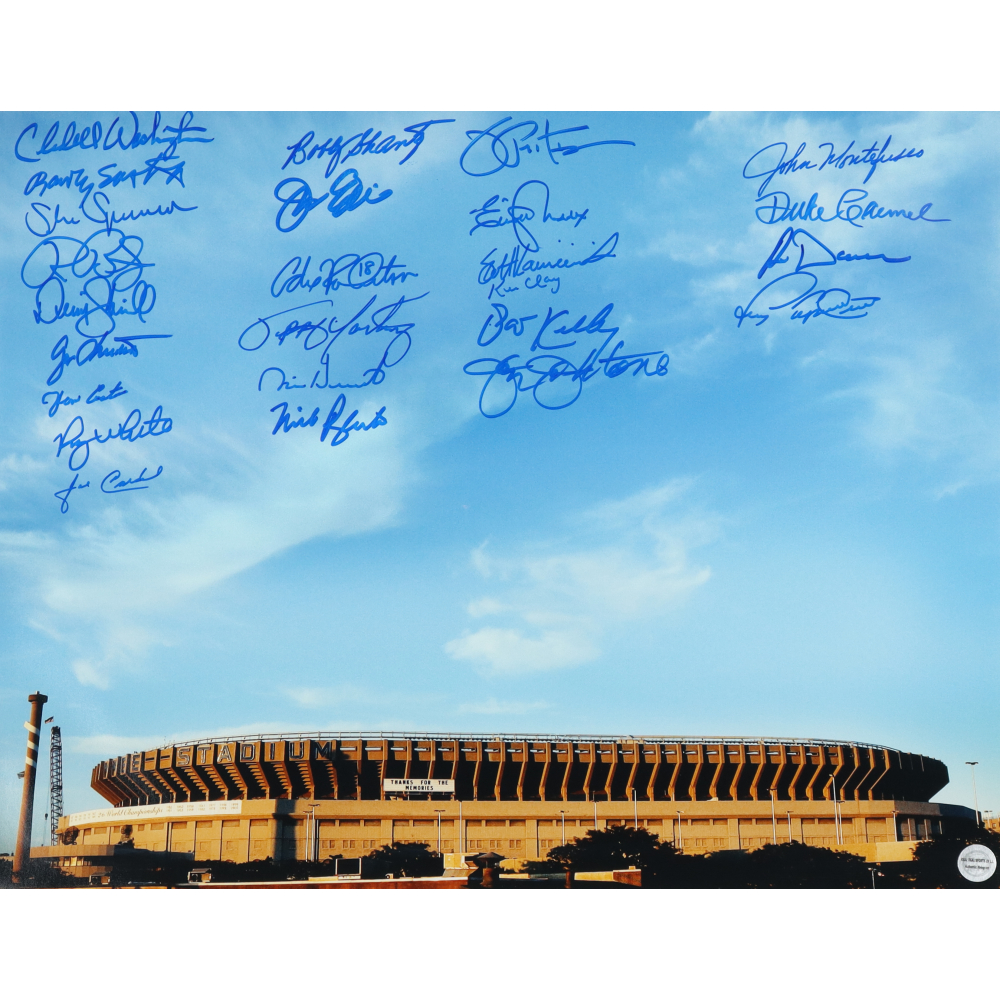 "Yankee Stadium" 16x20 Photo Signed by (25) with Joe Pepitone, Ken Clay ...