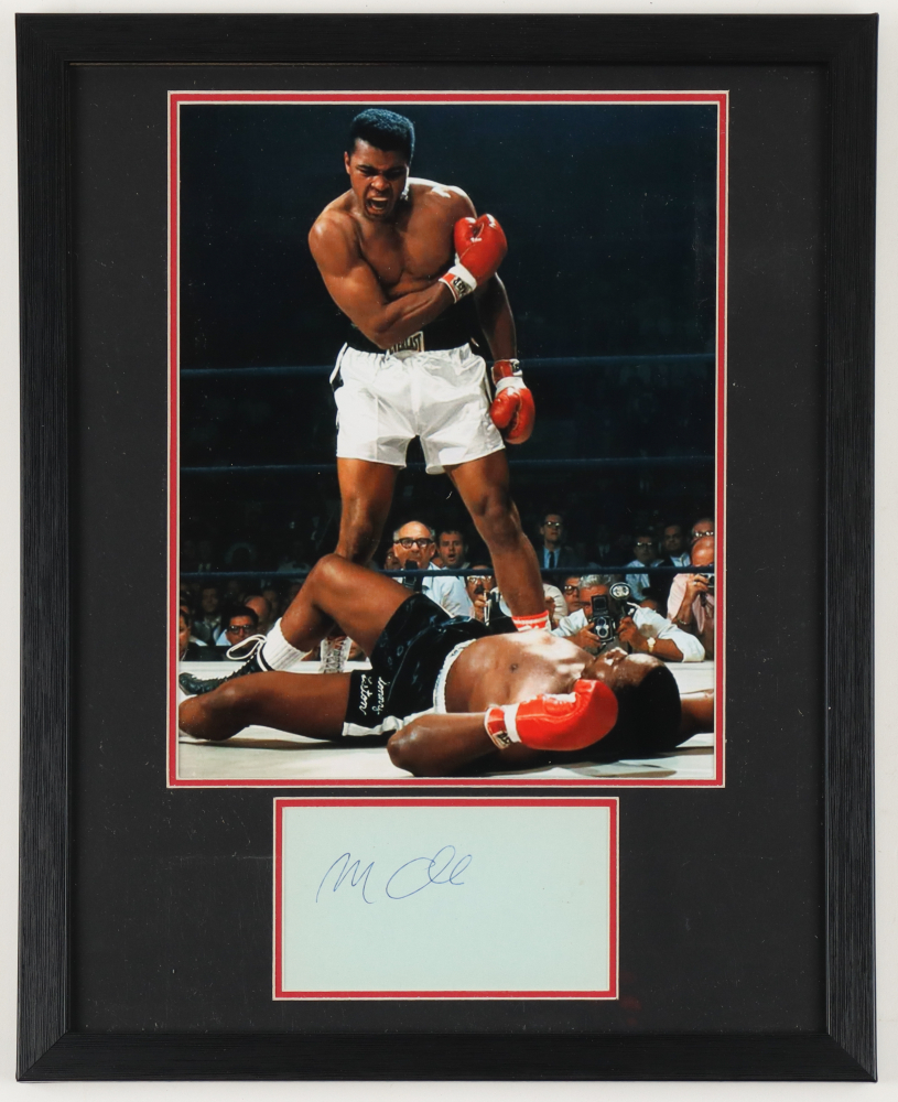 Muhammad Ali Signed Custom Framed Index Card Display (JSA) | Pristine ...