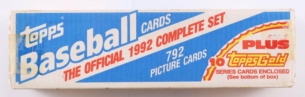 1992 Topps Baseball Complete Set of (792) Cards with Cal Ripken Jr. #40 ...