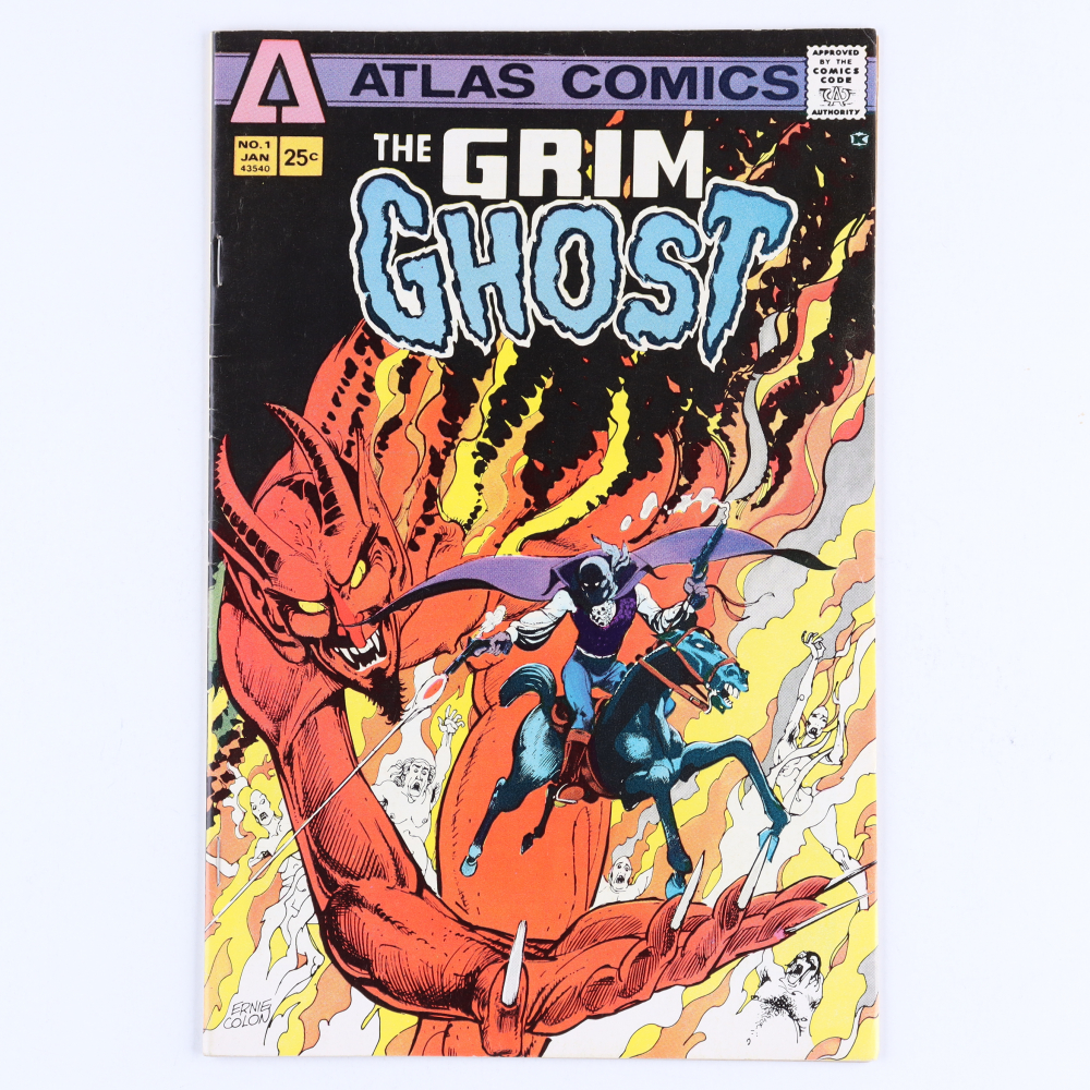 1975 "The Grim Ghost" Issue #1 Atlas Seaboard Comic Book | Pristine Auction