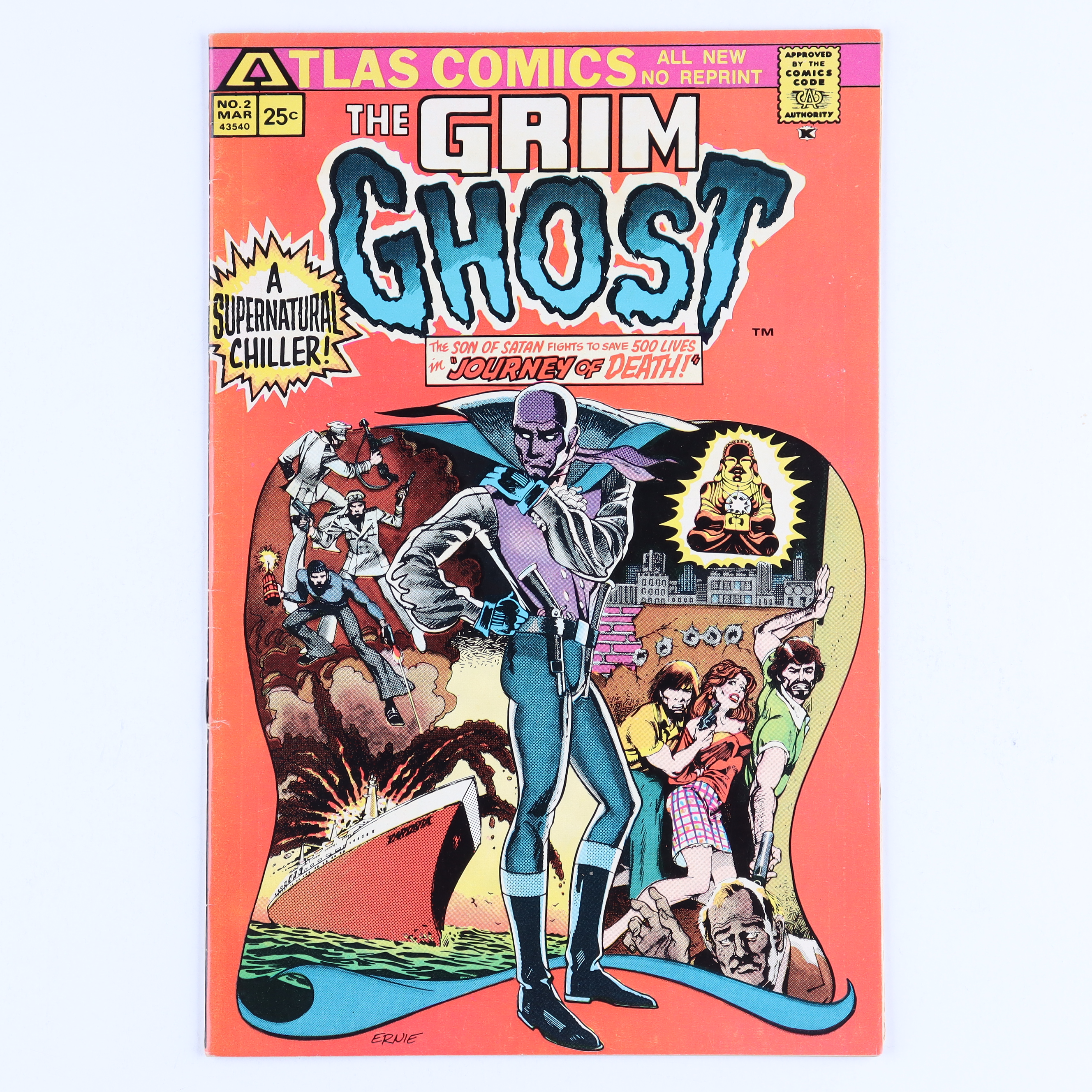 1975 "The Grim Ghost" Issue #2 Atlas Seaboard Comic Book | Pristine Auction