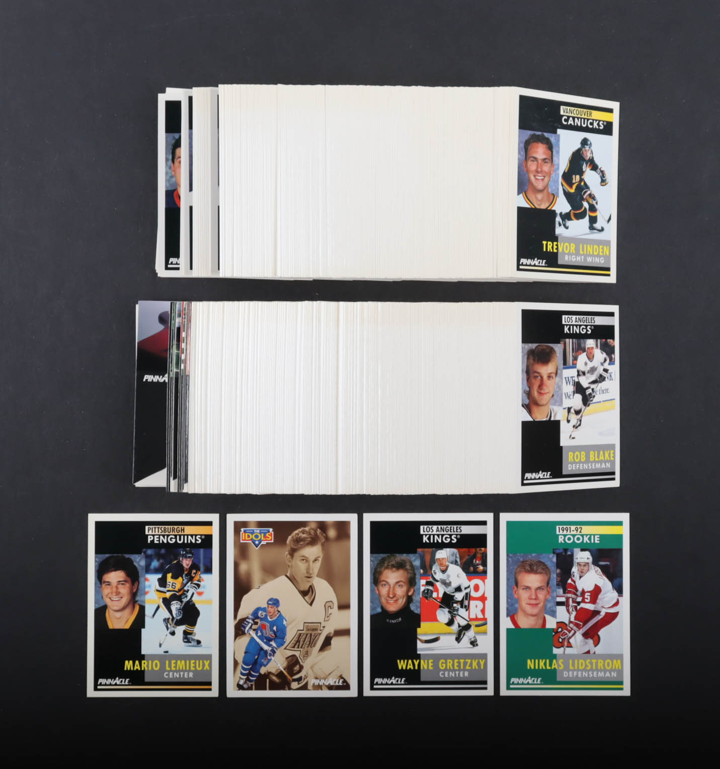 1991-92 Pinnacle Hockey Complete Set of (420) Cards with Wayne Gretzky ...