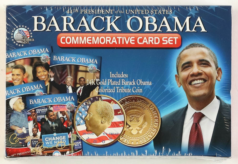 Merrick Mint Barack Obama Trading Card Set of (44) Cards With ...