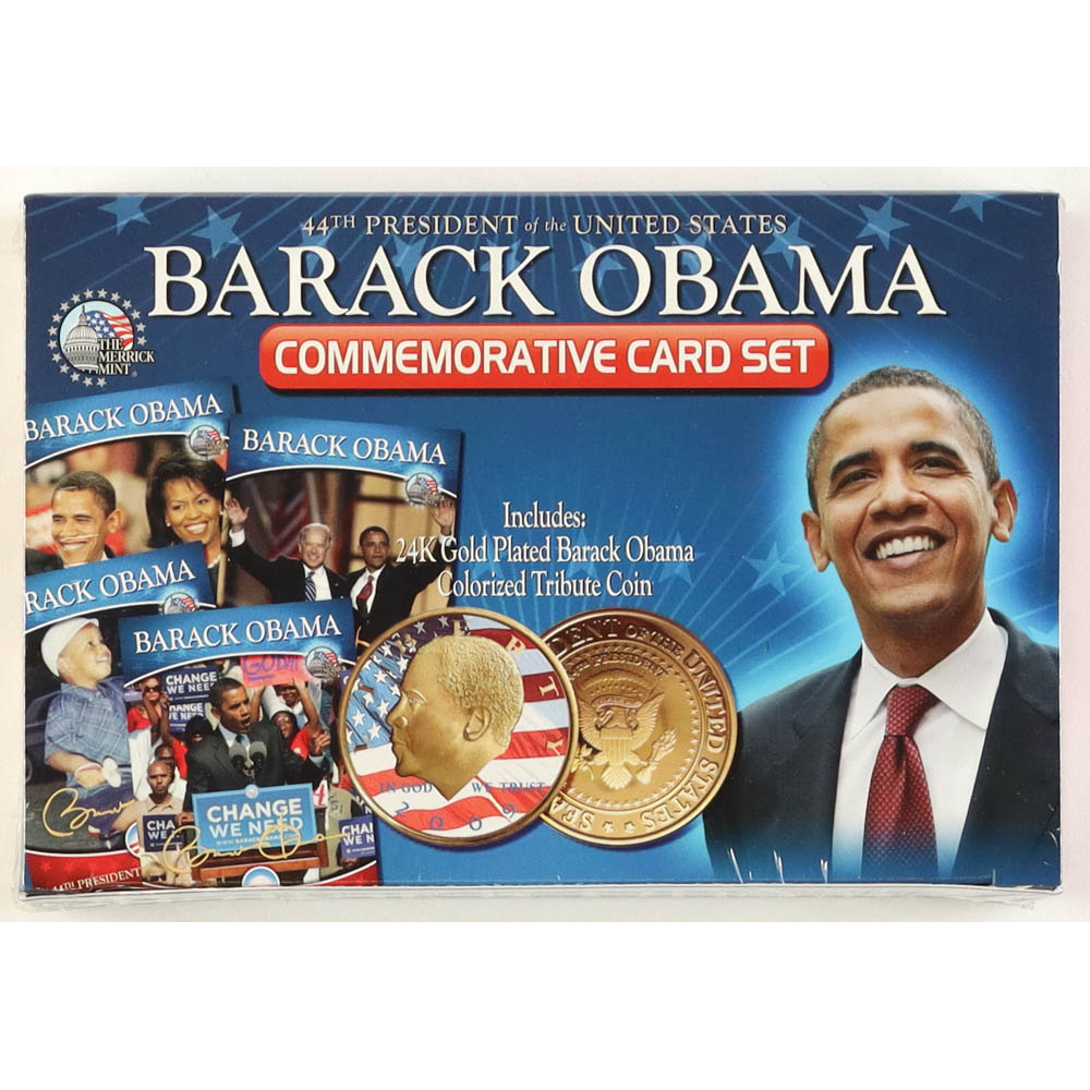 Merrick Mint Barack Obama Trading Card Set of (44) Cards With ...