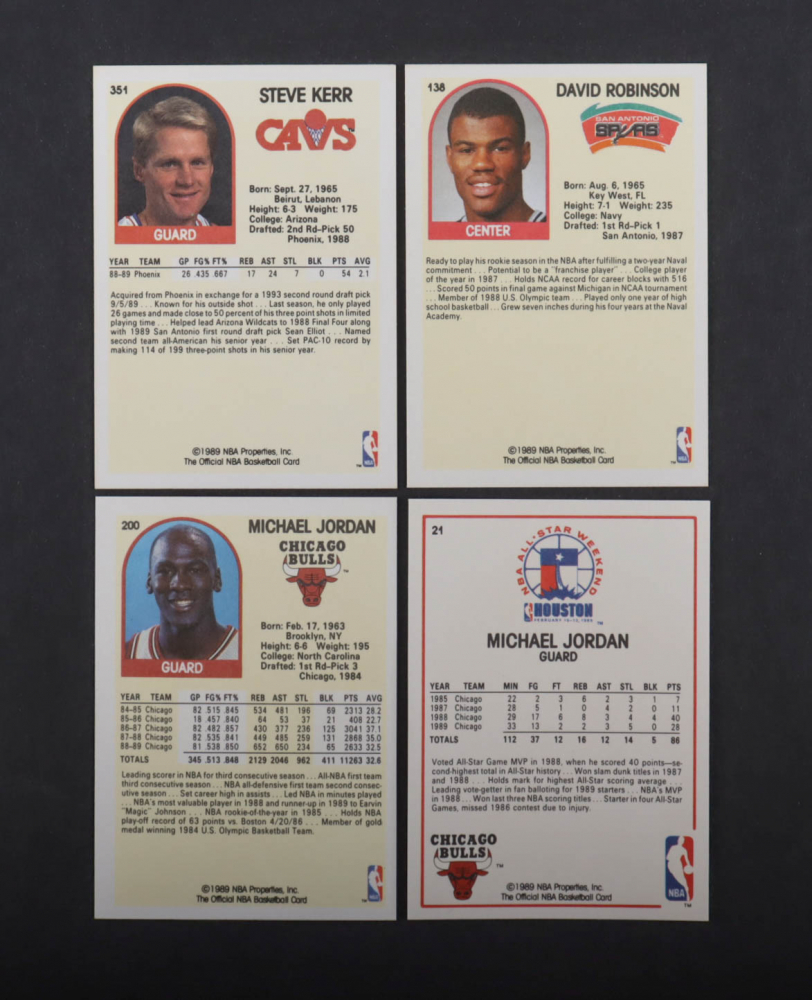 1989-90 Hoops Basketball Complete Set of (360) Cards with Michael ...